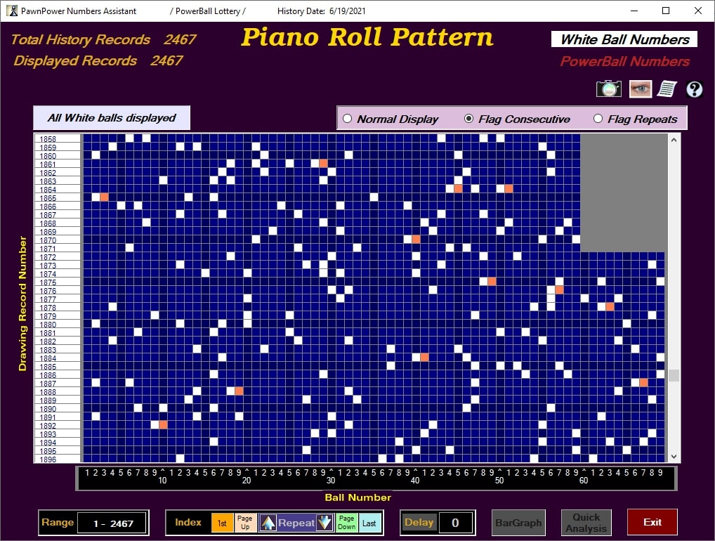 Powerball Numbers Assistant / Screen Shots