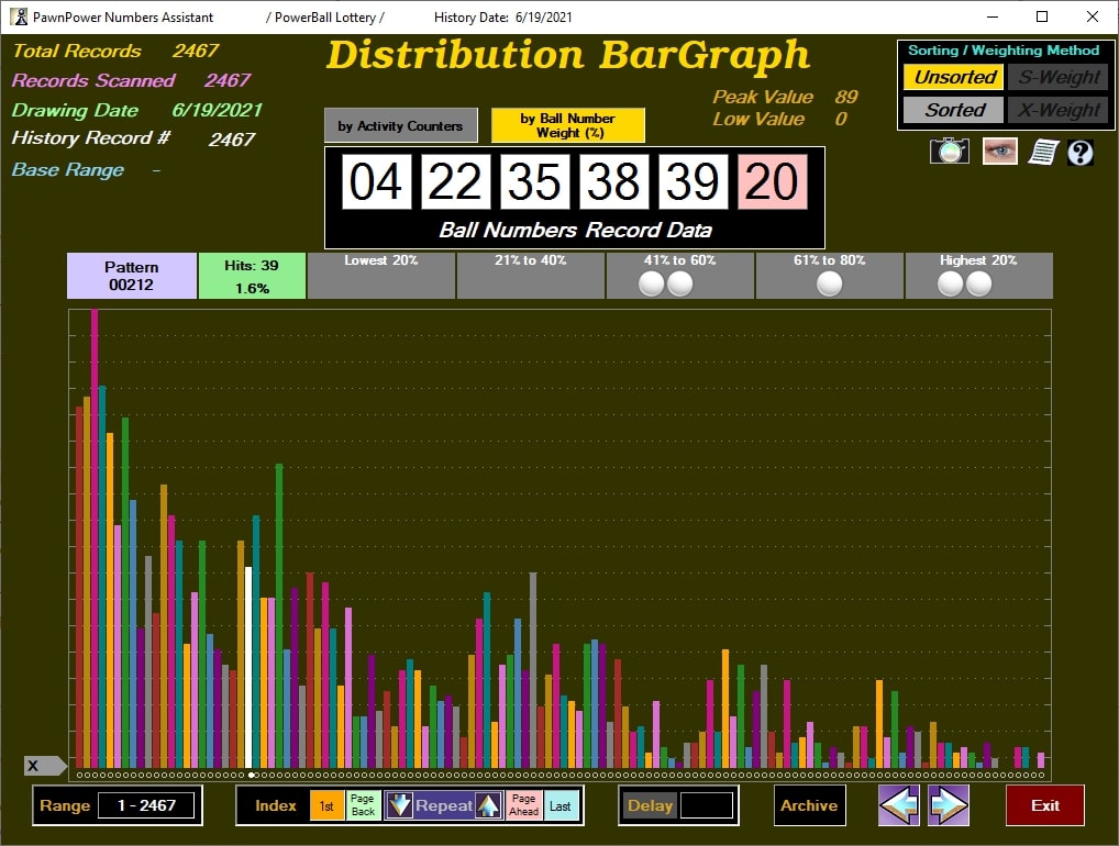 Powerball Numbers Assistant / Screen Shots